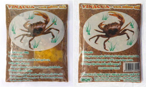 Cua đồng giã đóng túi 200g